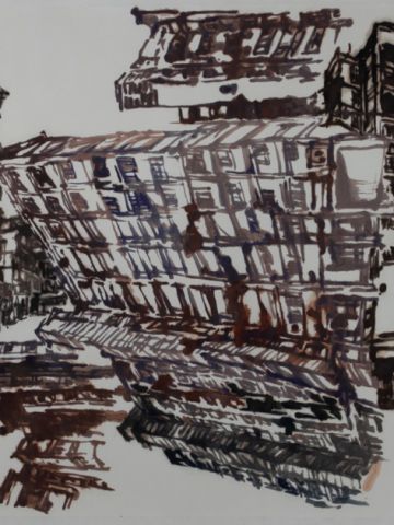 Art Platform ~ Bustling Day I by Anthony Chua Say Hua